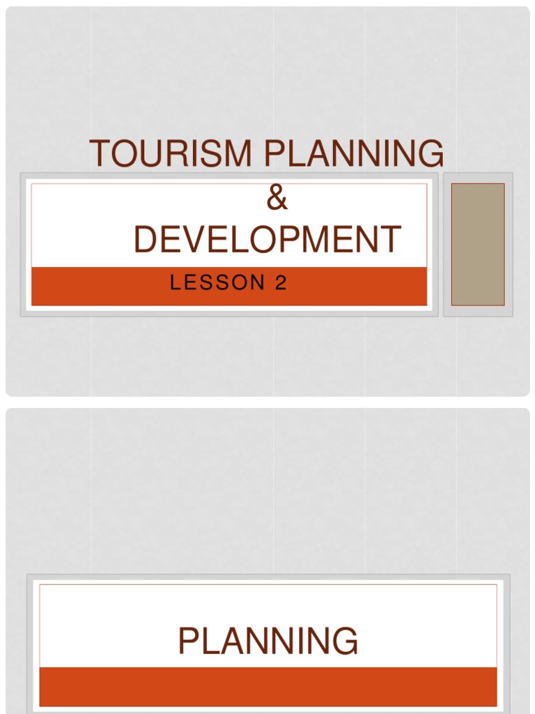 Tourism Planning and Development Essentials | PDF | Tourism | Strategic ...