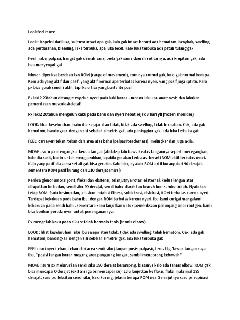 Look Feel Move | PDF