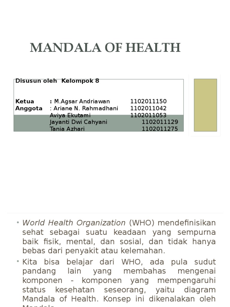 Mandala of Health | PDF