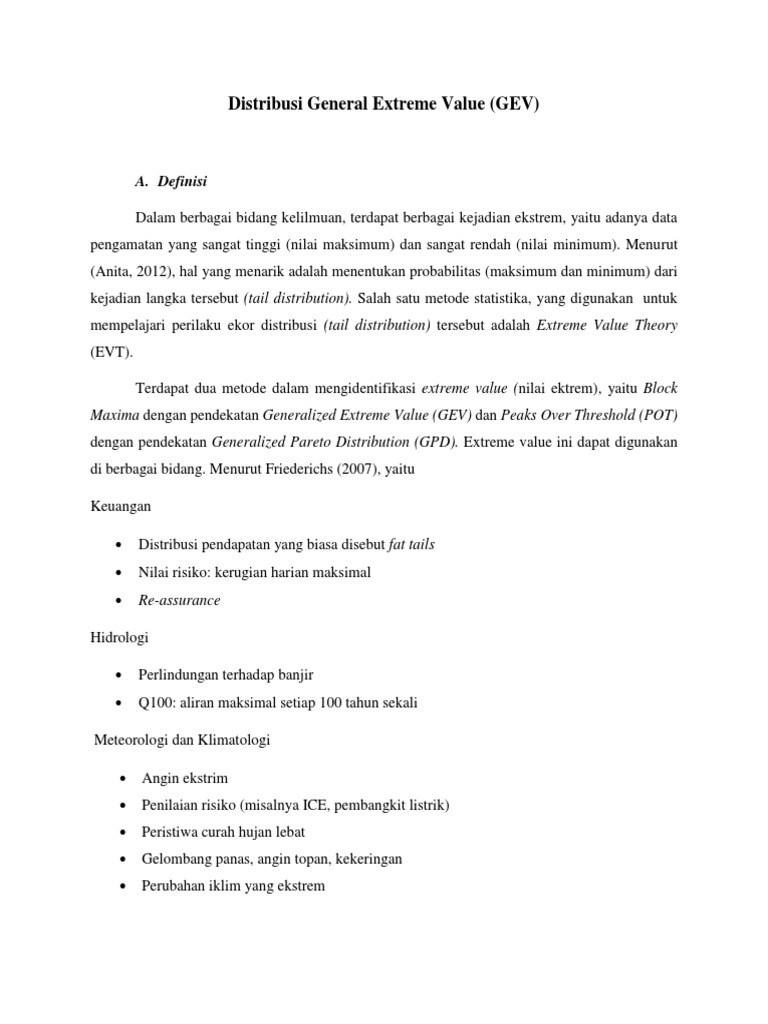 GEV | PDF