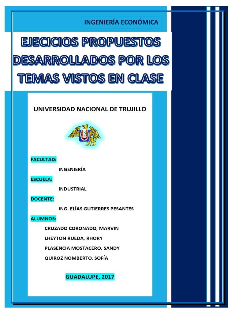 Ejecicios Ingeco | PDF | Valor presente neto | Inversiones