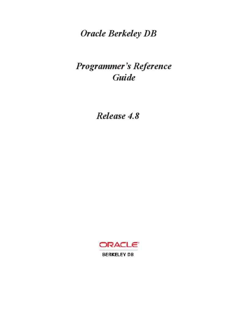 BDB Prog Reference | PDF | Replication (Computing) | Database Index