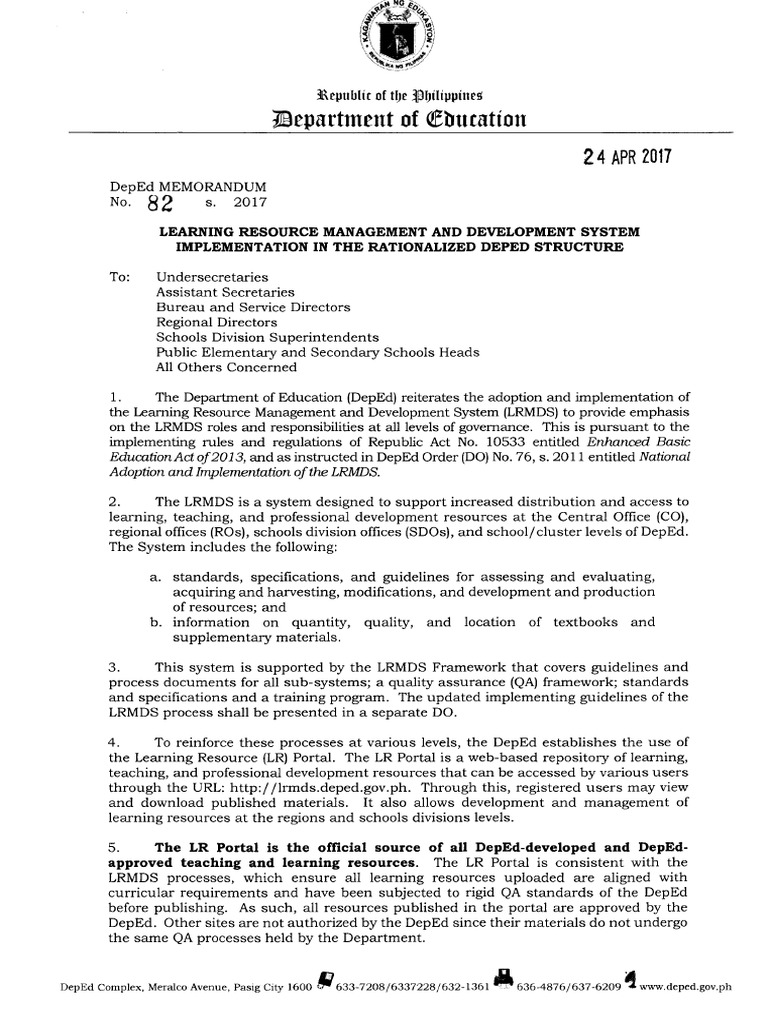 Learning Resource Management and Development System | PDF