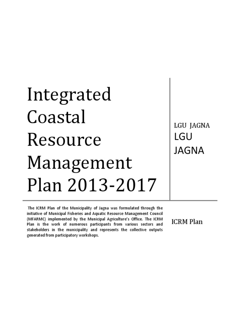 Jagna Integrated Coastal Management Plan | PDF | Coral Reef ...