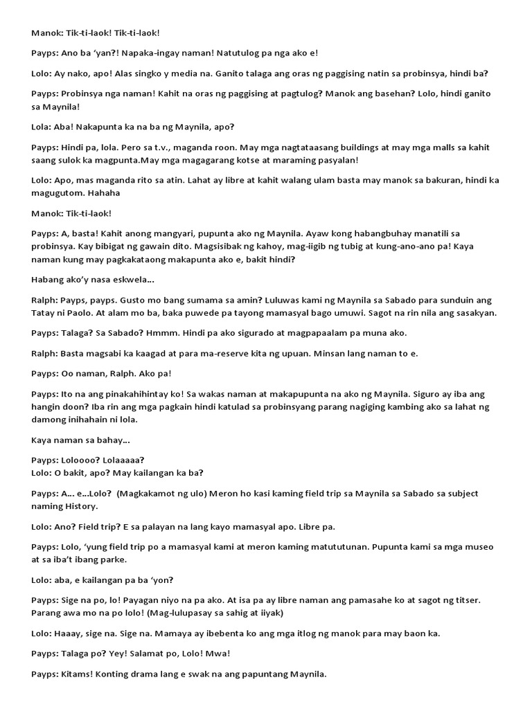 Filipino Declamation | PDF