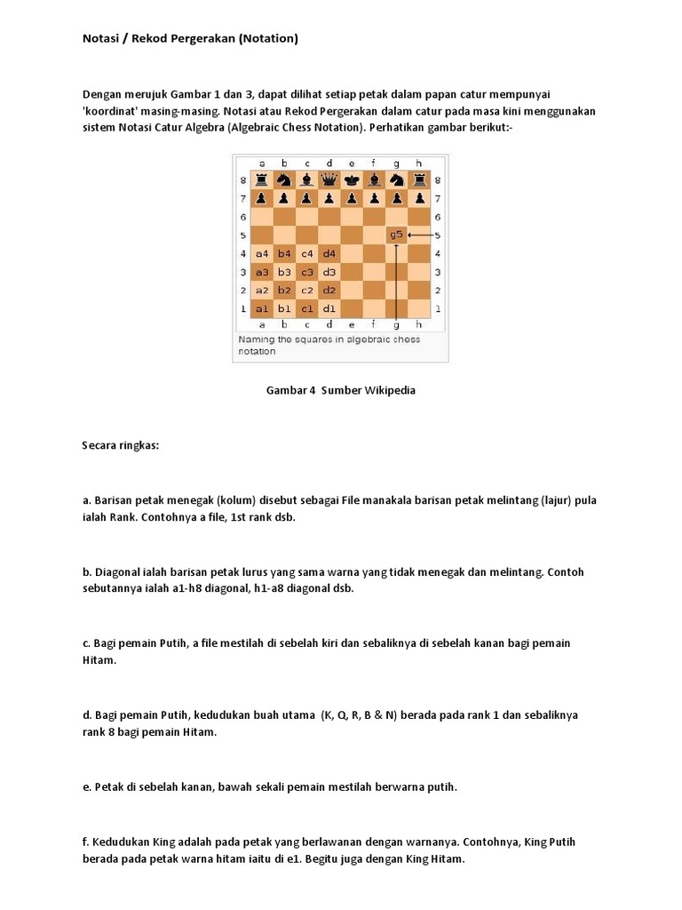 Notasi Catur | PDF