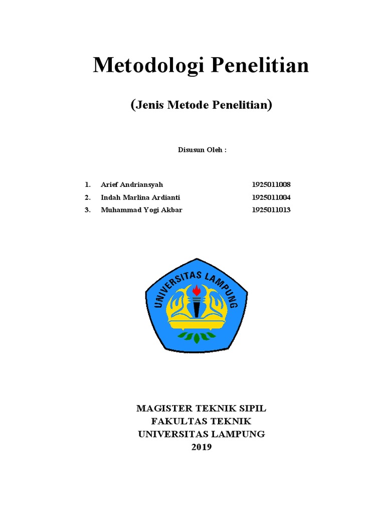 Makalah Metodologi Penelitian | PDF