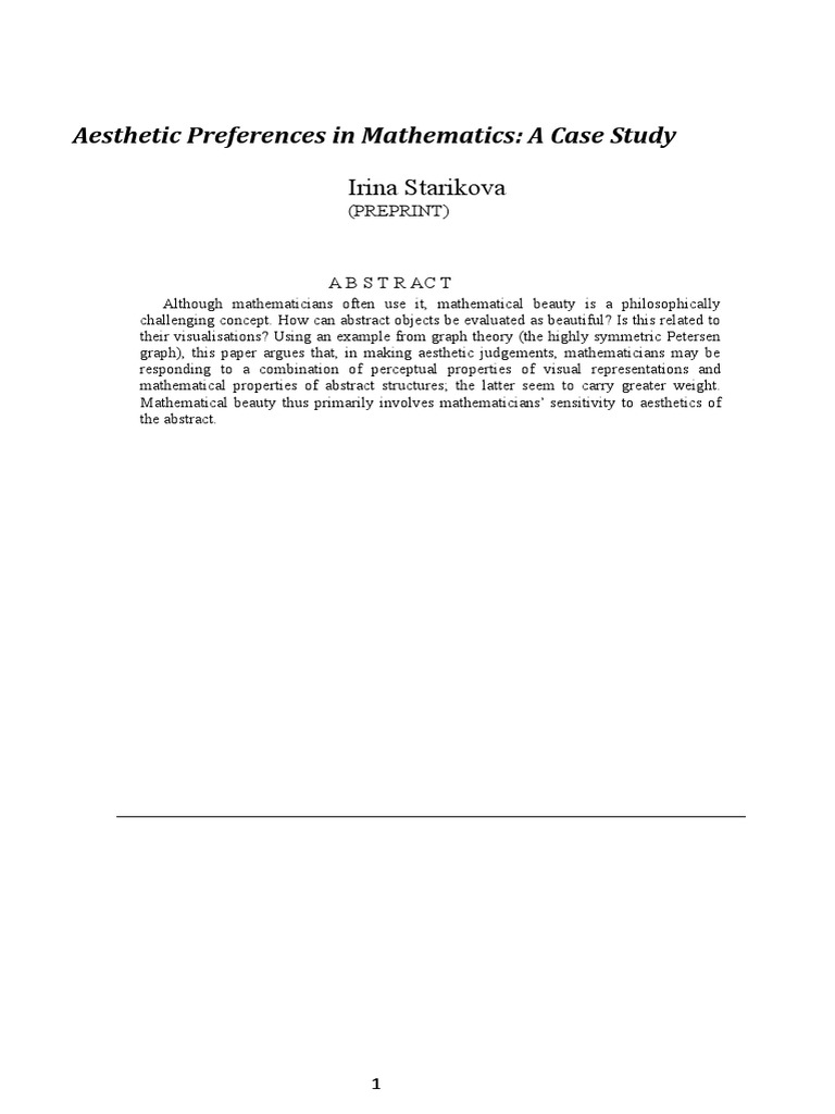 Mathematical Beauty in Graph Theory | PDF | Vertex (Graph Theory ...