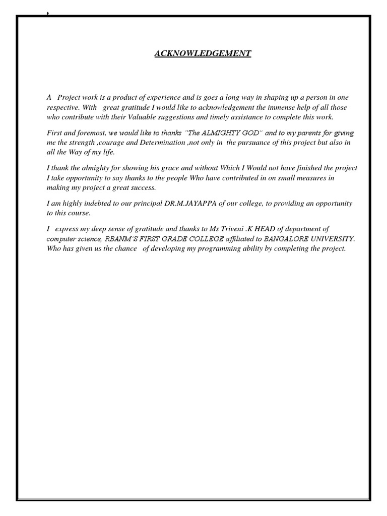 Acknowledgement | PDF | Icon (Computing) | Microsoft Access