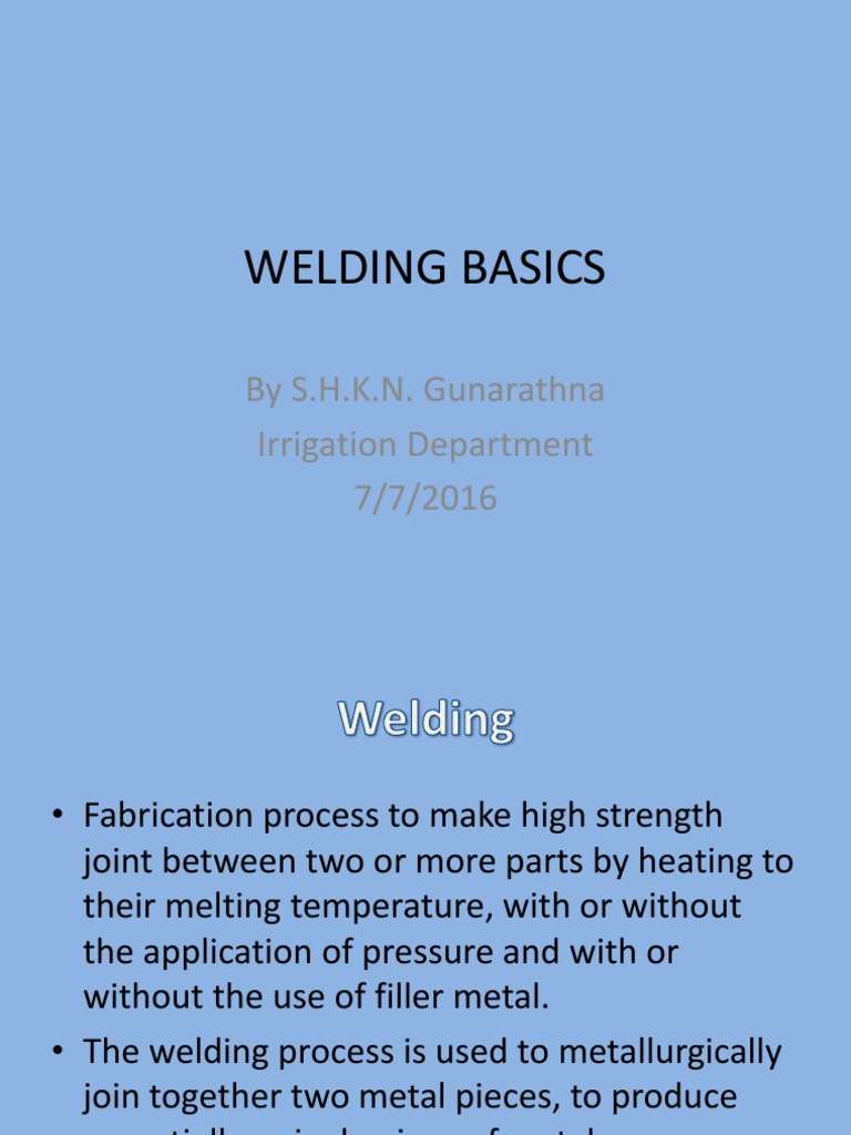 Welding Basic | PDF | Welding | Construction