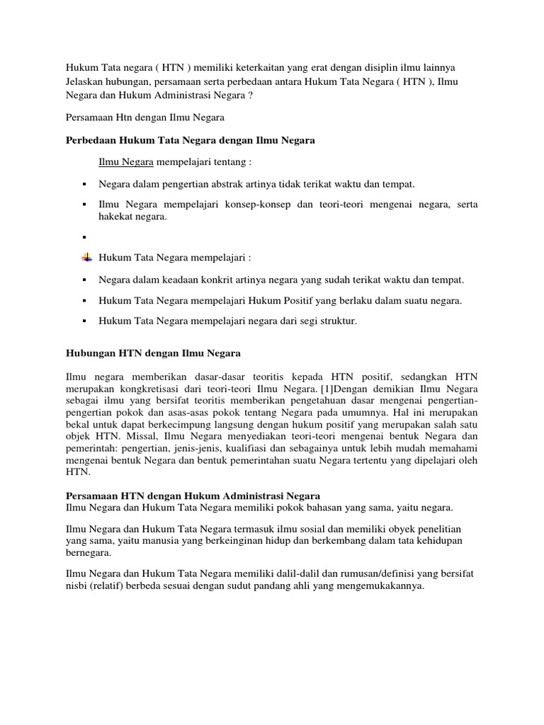 Hukum Tata Negara | PDF
