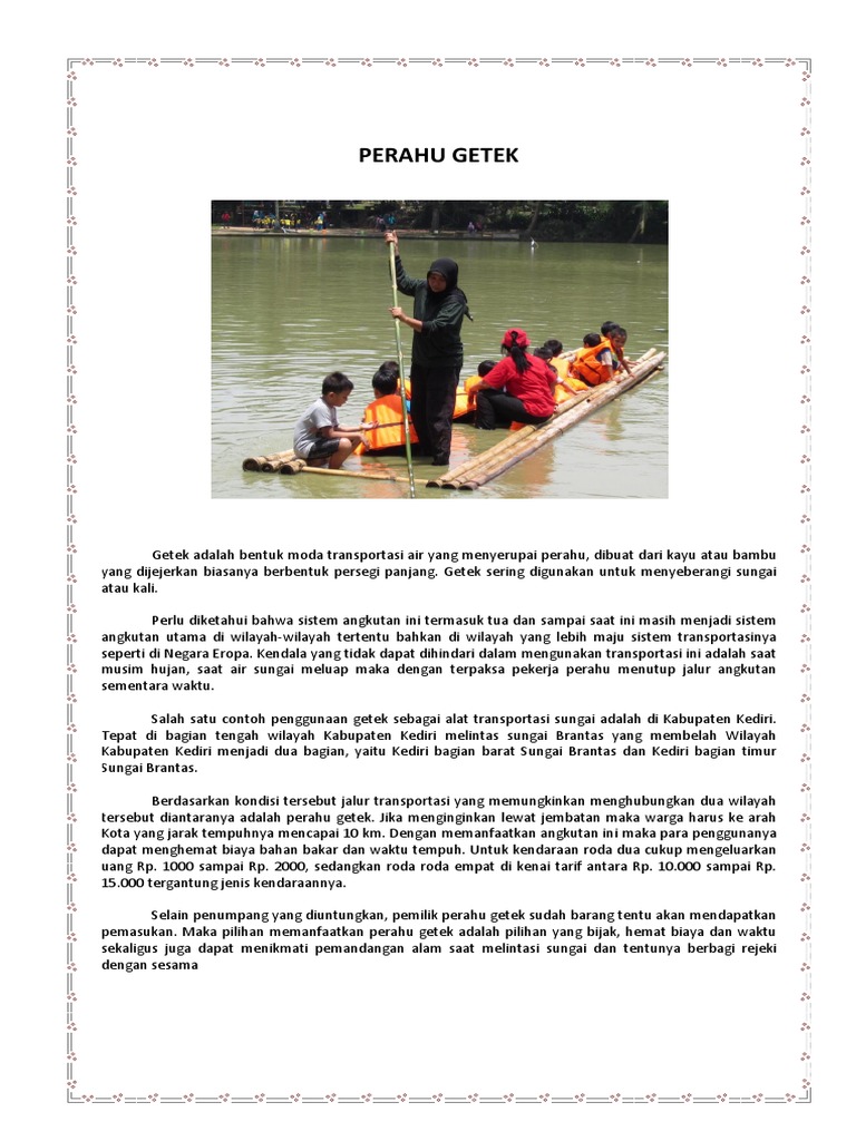 Tugas Lita PERAHU GETEK | PDF