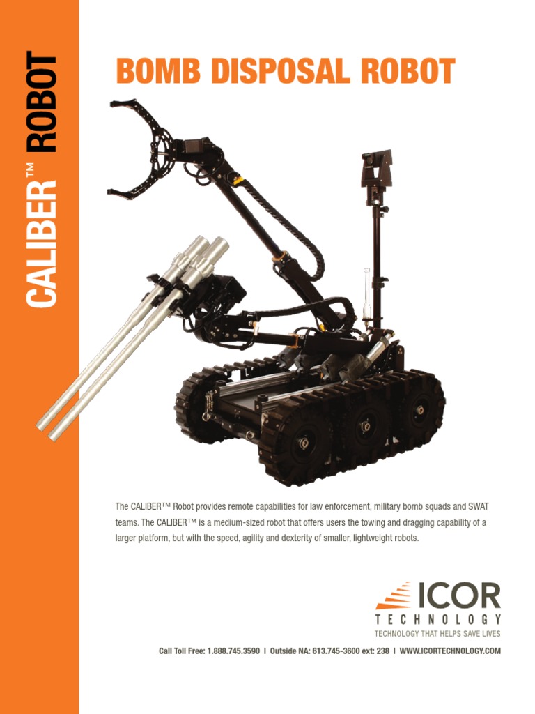 ICOR-Technologies Canada UGV CALIBER | PDF | Bomb Disposal ...