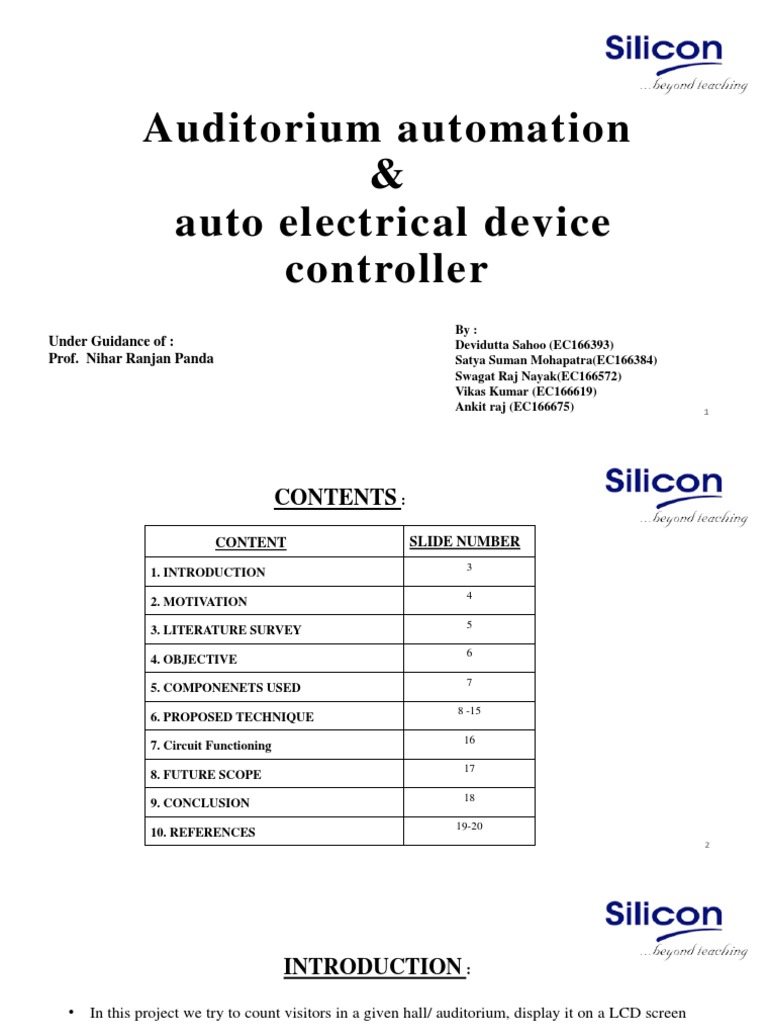 Auditorium Automation | PDF | Automation | Microcontroller