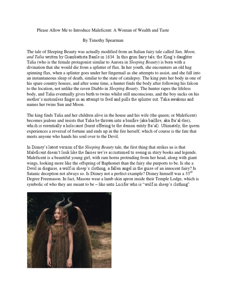 Maleficent A Woman of Wealth and Taste PDF | PDF | Sleeping Beauty ...