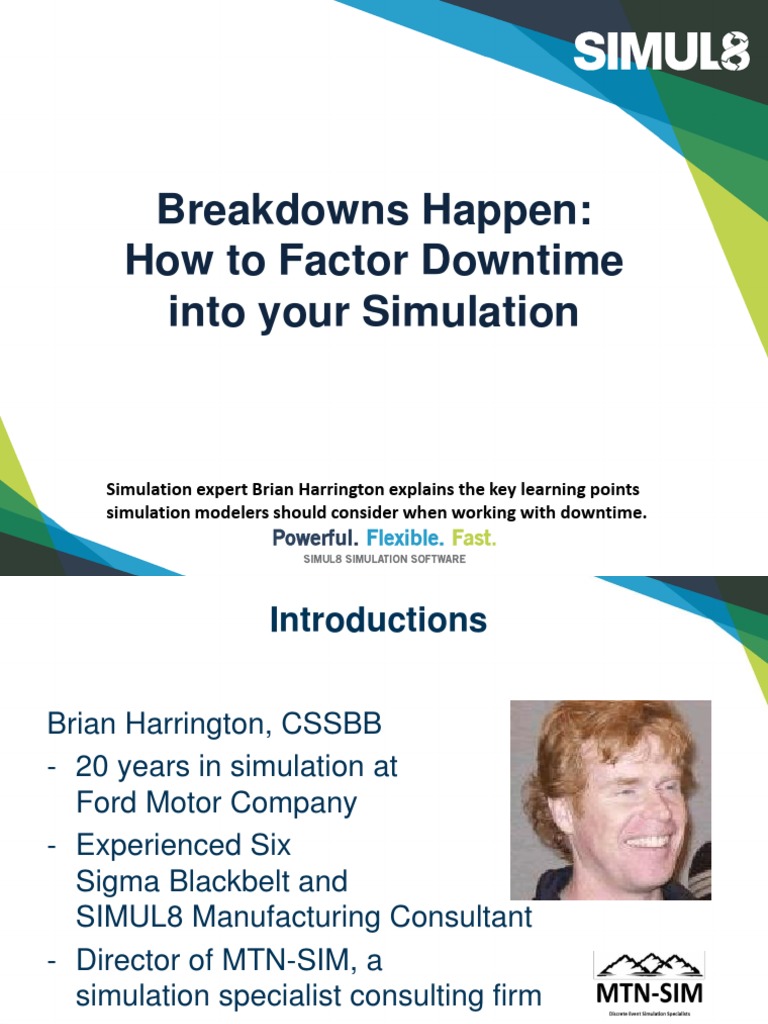 Calculating Downtimes | PDF | Simulation | Systems Science