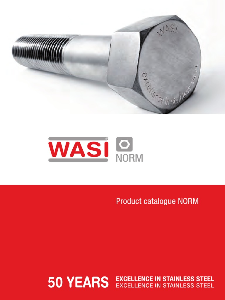 WASI Product Catalogue Norm en PDF | PDF | Screw | Warehouse