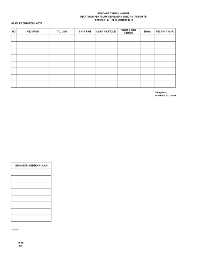 Contoh RTL Pertemuan | PDF