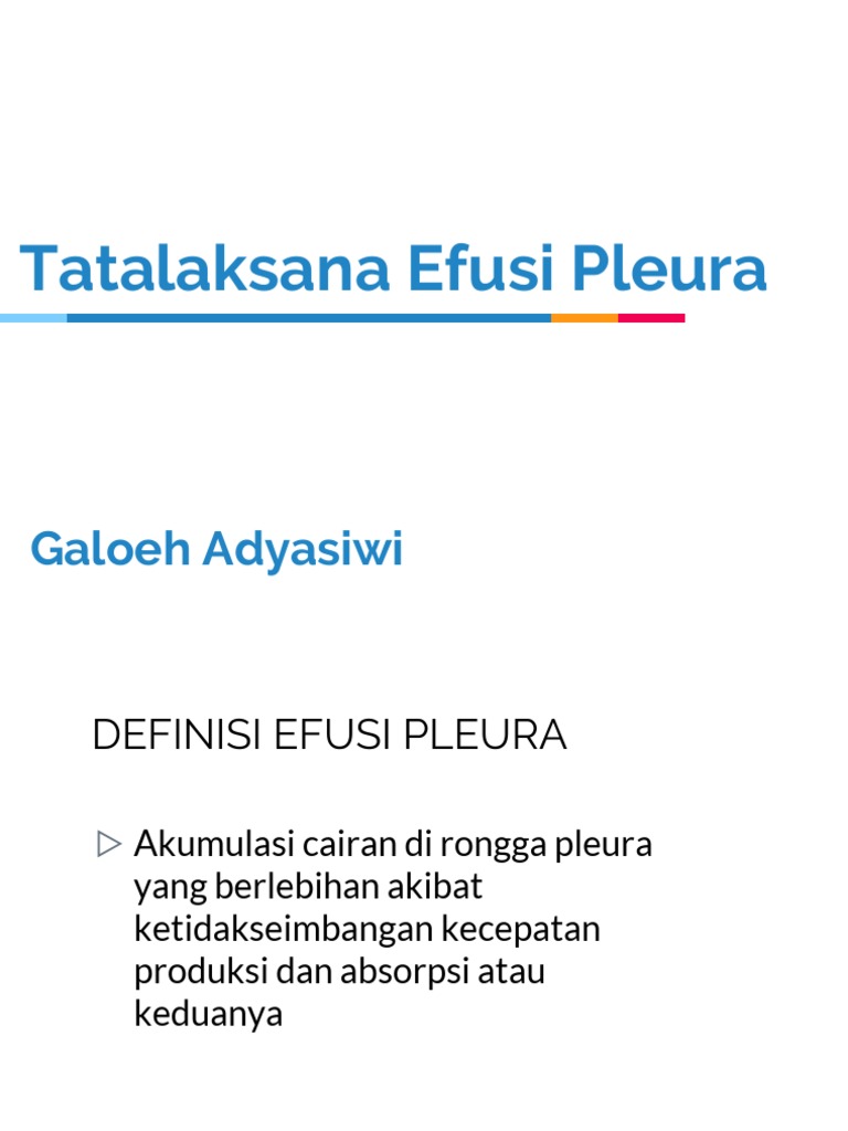 Efusi | PDF | Pulmonology | Thorax (Human Anatomy)