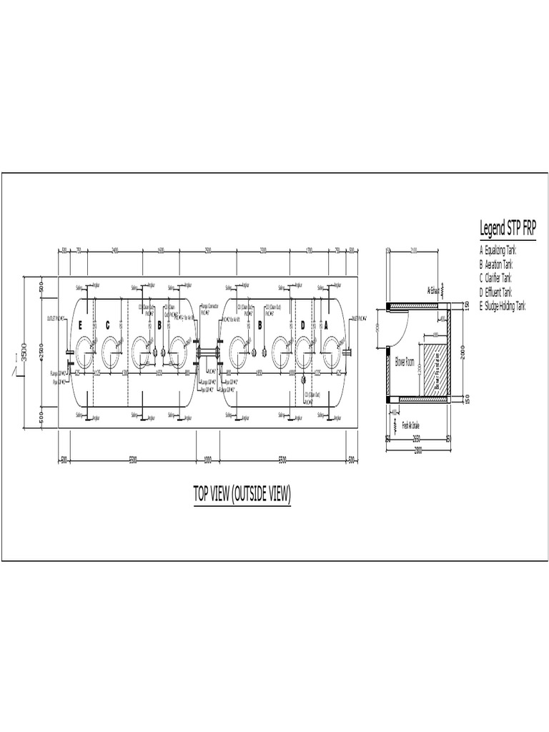 Legend STP FRP: A D B B C E | PDF | Environmental Technology | Sewerage