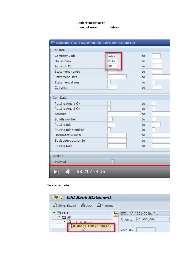 Sap Bank MBRS and EBRS Configaration | PDF | Business | Finance & Money ...