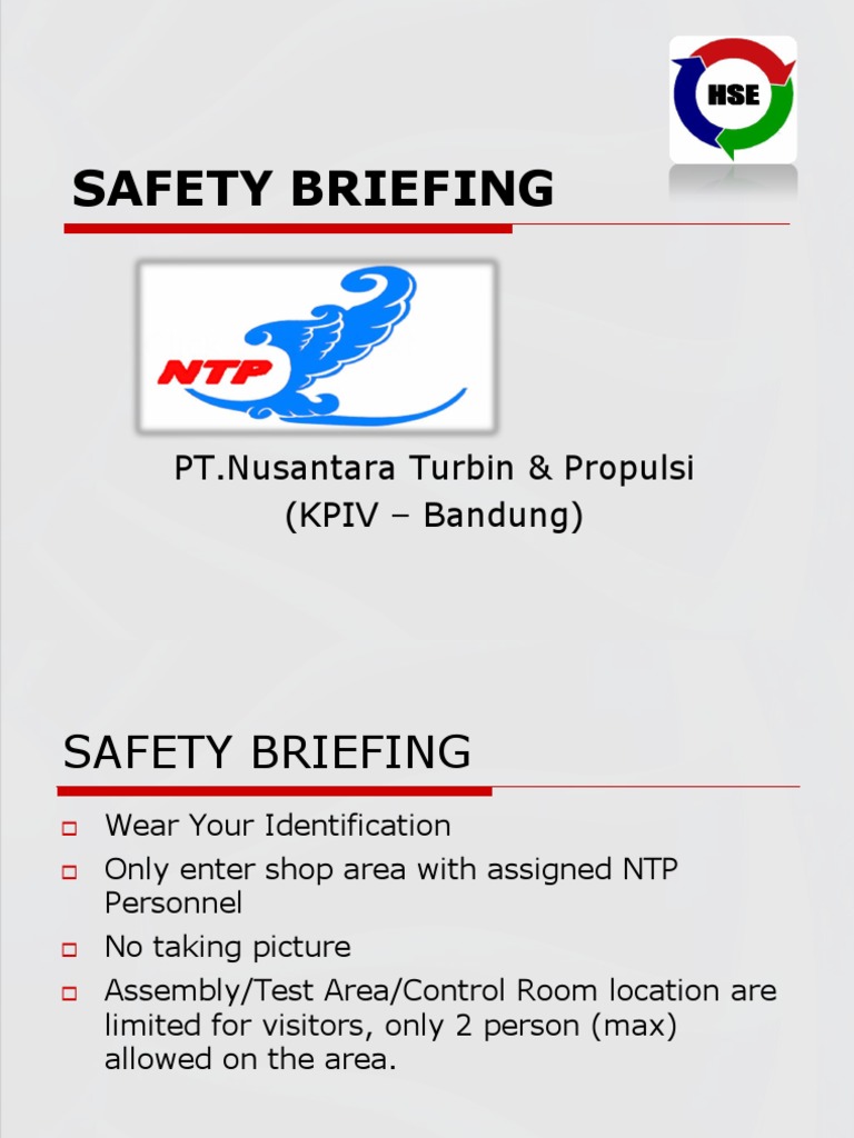Safety Briefing R Eceptionist Room (Eng) | PDF