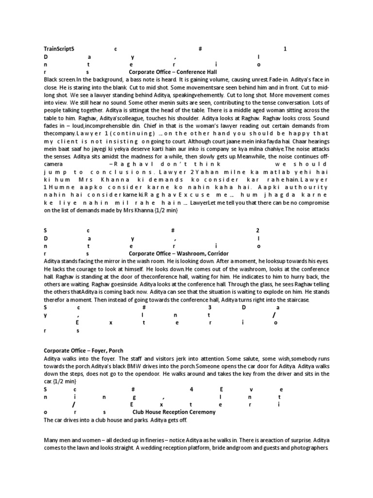 Train Scripts C | PDF | Transportation Engineering | Transport