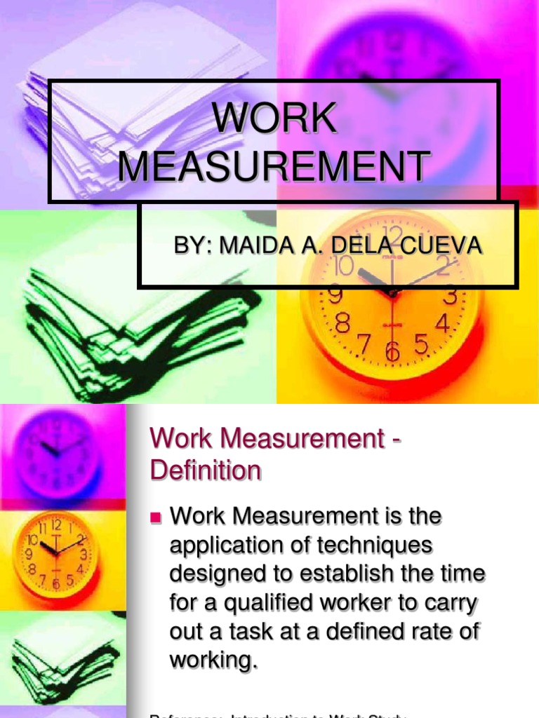 2 - Work Measurement2019 | PDF