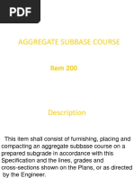 Item 200 AGGREGATE SUBBASE COURSE | PDF | Construction Aggregate | Density