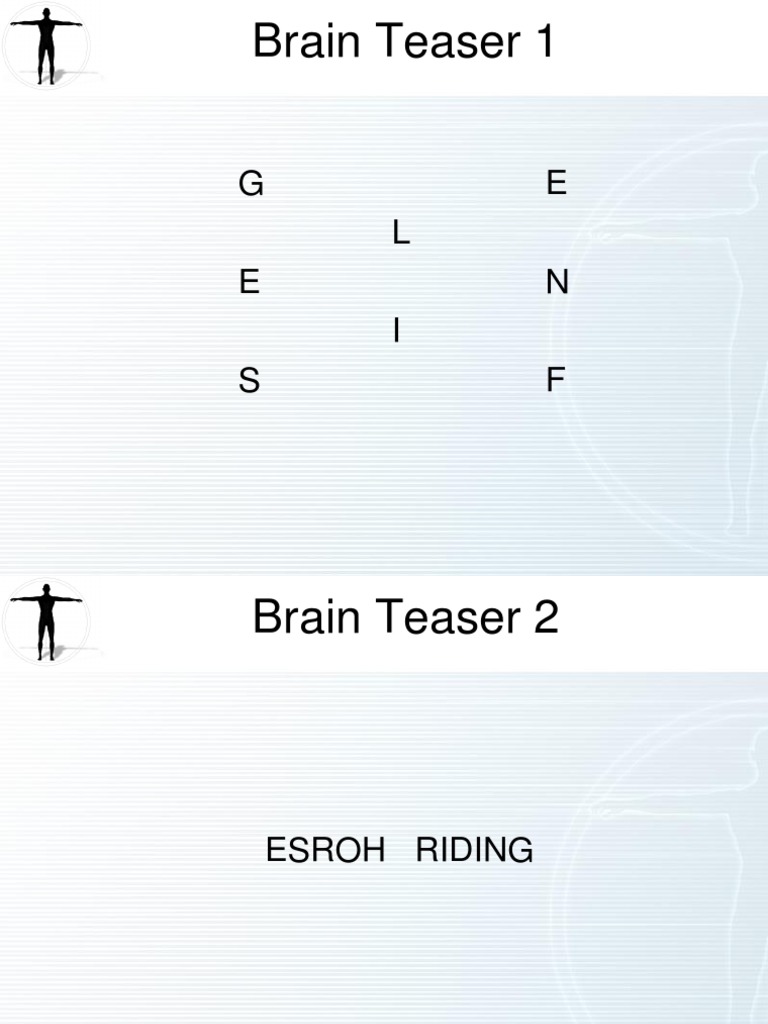 Brain Teasers and Word Puzzles | PDF | Language Arts & Discipline