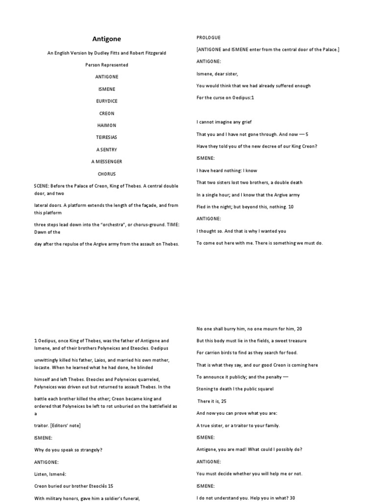 Antigone | PDF | Oedipus