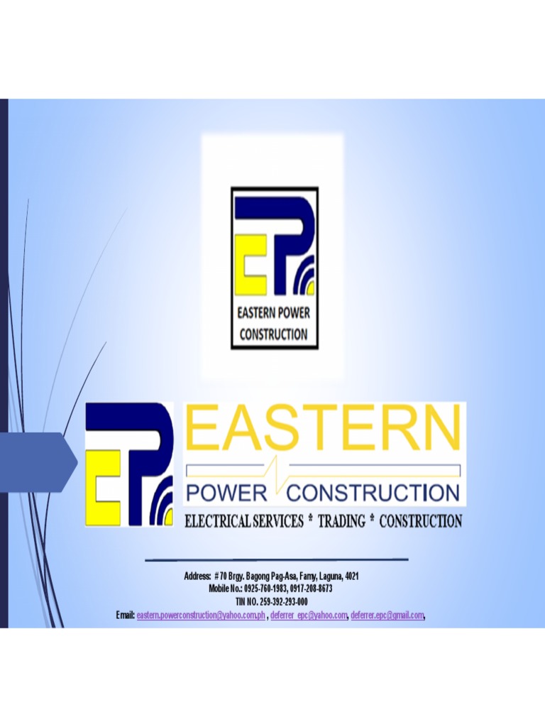 Eastern Power Construction Company Profile | PDF | Electric Power ...