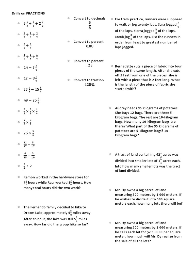 Business Math Drills | PDF | Business | Teaching Mathematics
