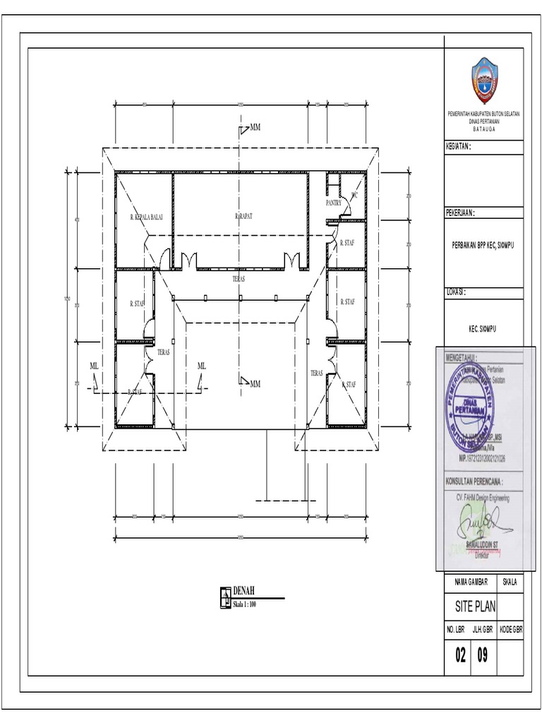2.denah BPP Siompu | PDF