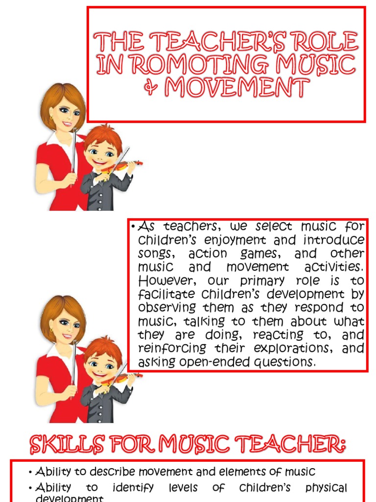 The Teacher’s Role in Promoting Music & Movement | Performing Arts ...
