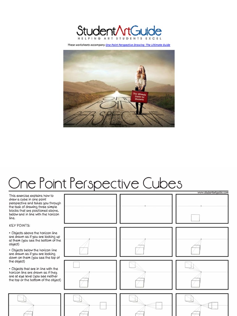 Perspective-Drawing Wooksheet PDF | PDF