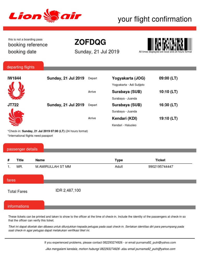 Zofdqg: Your Flight Confirmation | PDF