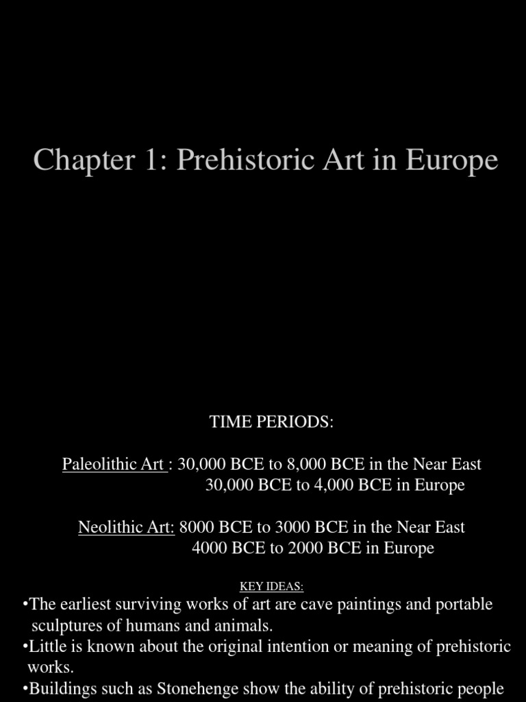 Chapter 1: Prehistoric Art in Europe | PDF | Archaeology | Paintings