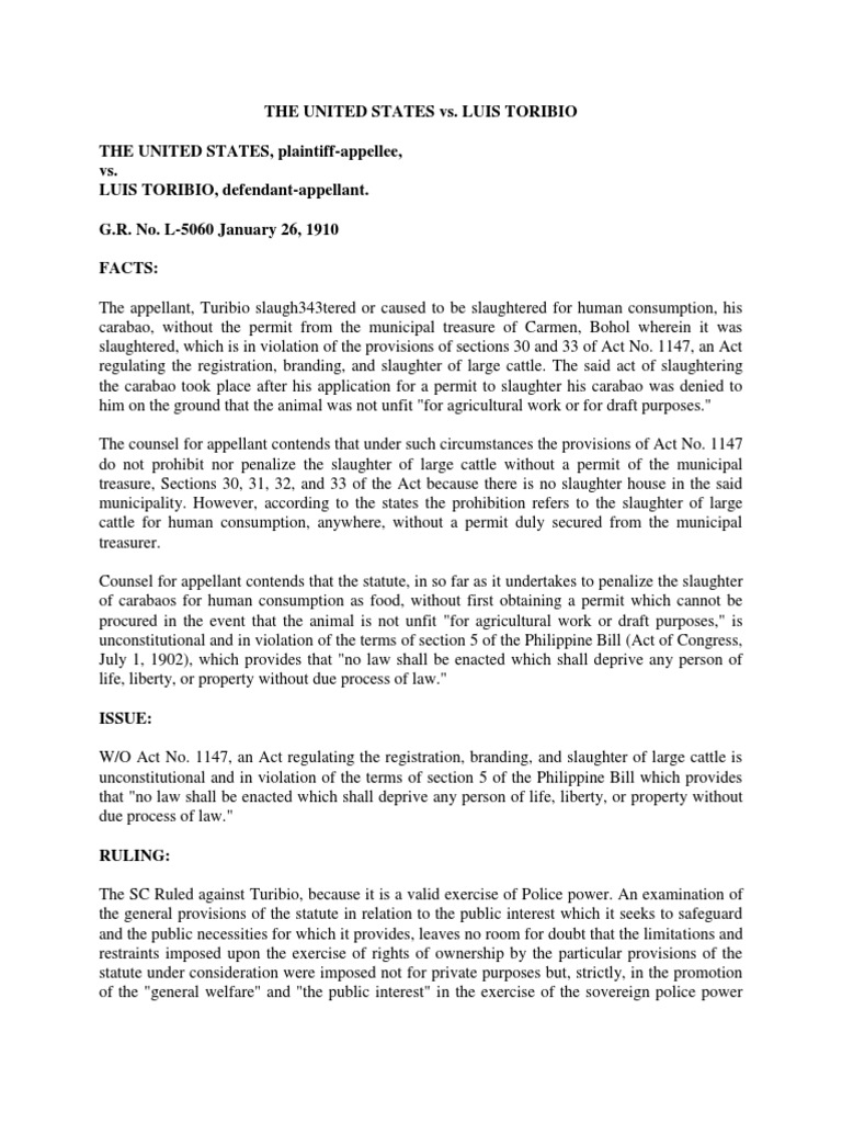 The United States vs. Luis Toribio | PDF | United States Constitution ...