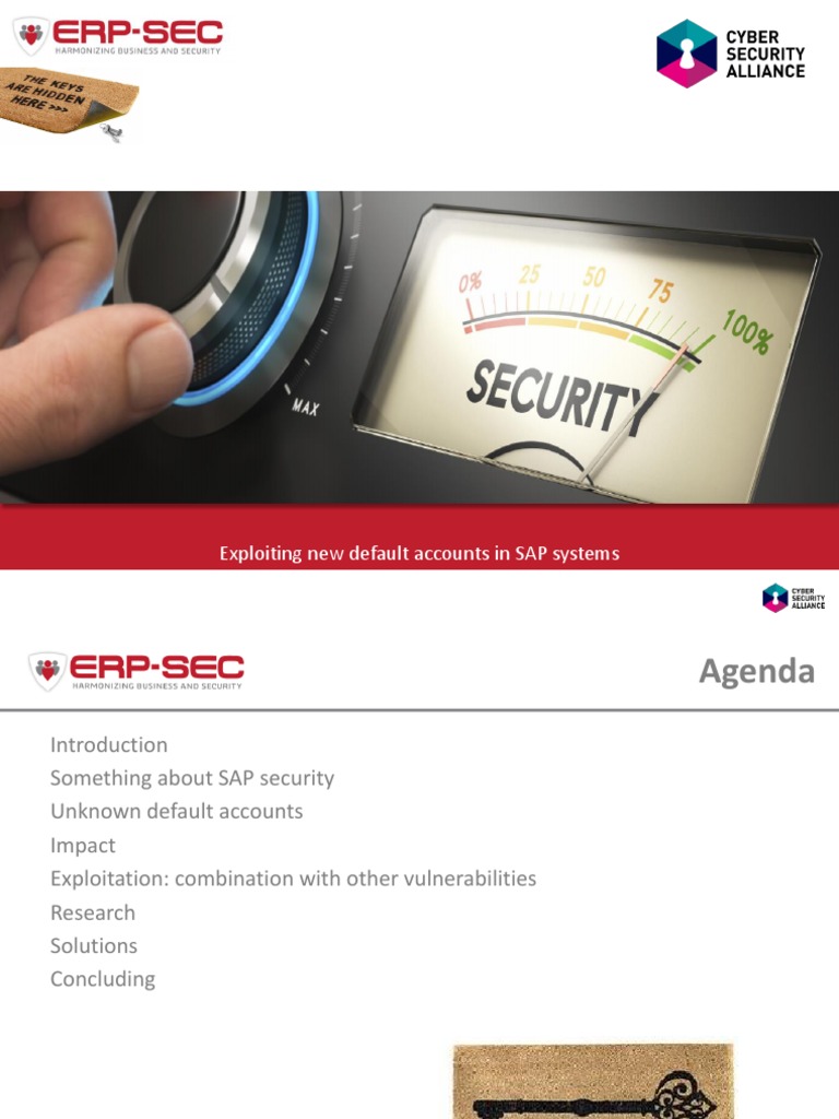 CYBSEC 16 An Easy Way Into Your SAP Systems V3.0 | PDF | Sap Se | Password