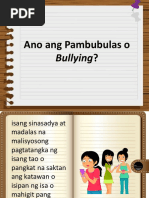 Uri NG Pambubulas o Pambubully | PDF