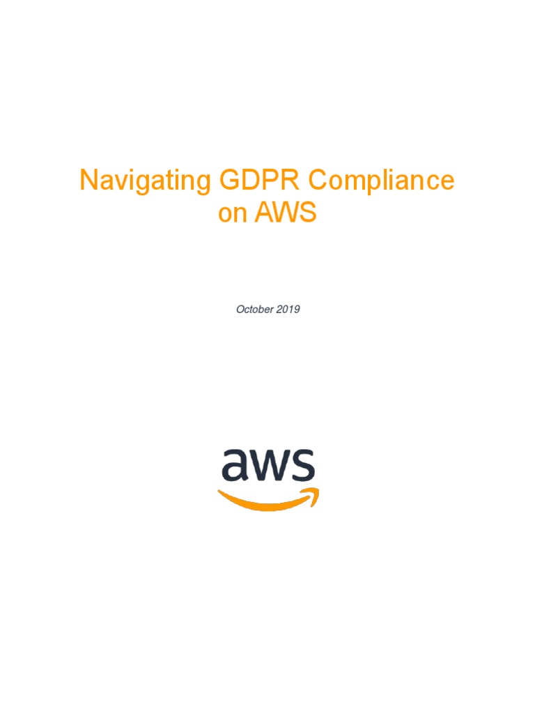 GDPR Compliance On AWS | PDF | Information Security | Virtual Private ...