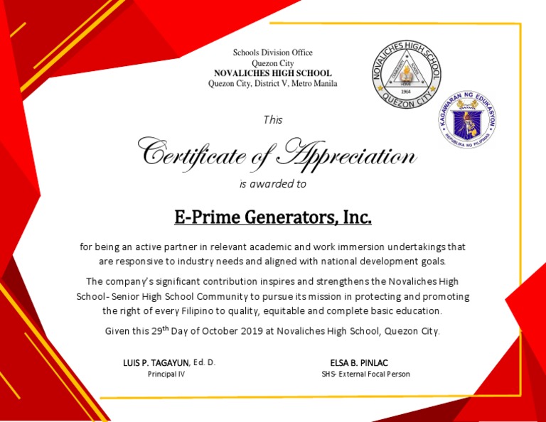 Work Immersion Certificate | PDF