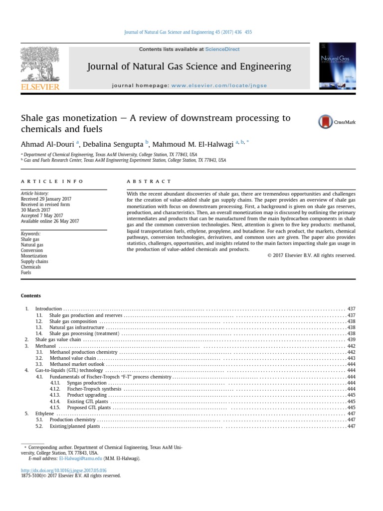 Shale Gas Monetization | PDF | Gas To Liquids | Natural Gas