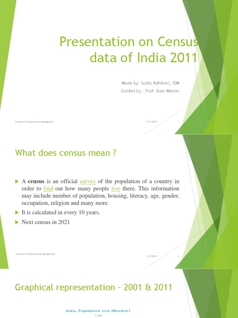 India 2011 Census Data Overview | PDF