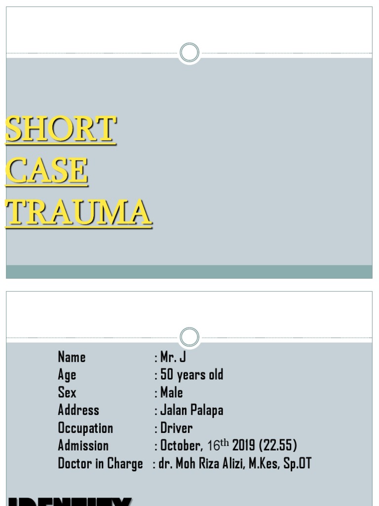 15-10-2019, Mr. Jamal, 50 Yo, V.Laceratum Cruris Dextra + Skin Loss ...