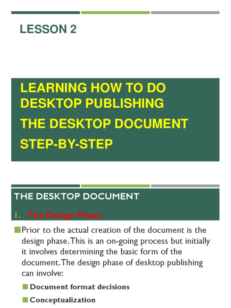 LESSON 2-Learn How To DTP | PDF | Publishing | Graphic Design