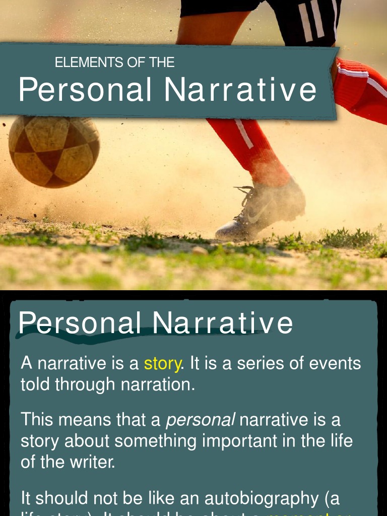Understanding Personal Narrative Elements | PDF | Narrative | Narration