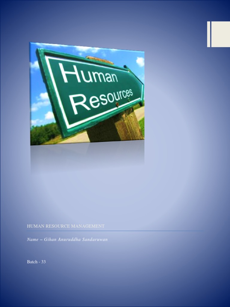 Human Resource Management Analysis | PDF | Performance Appraisal ...