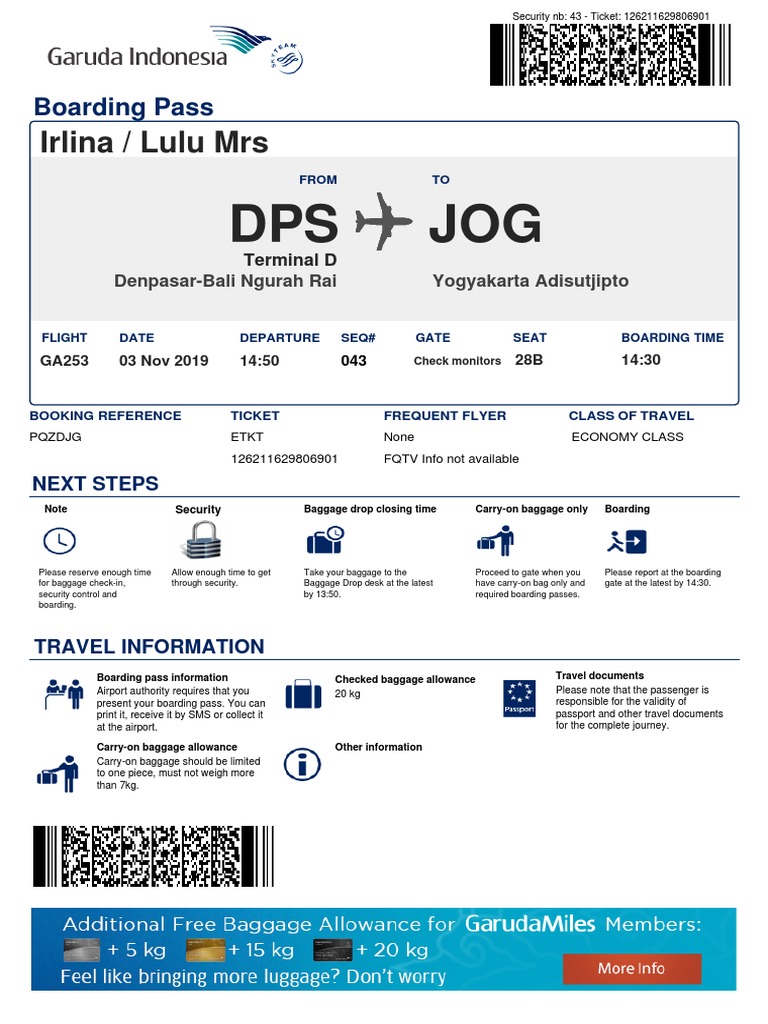 BoardingPass PDF | PDF | Transport | Aviation
